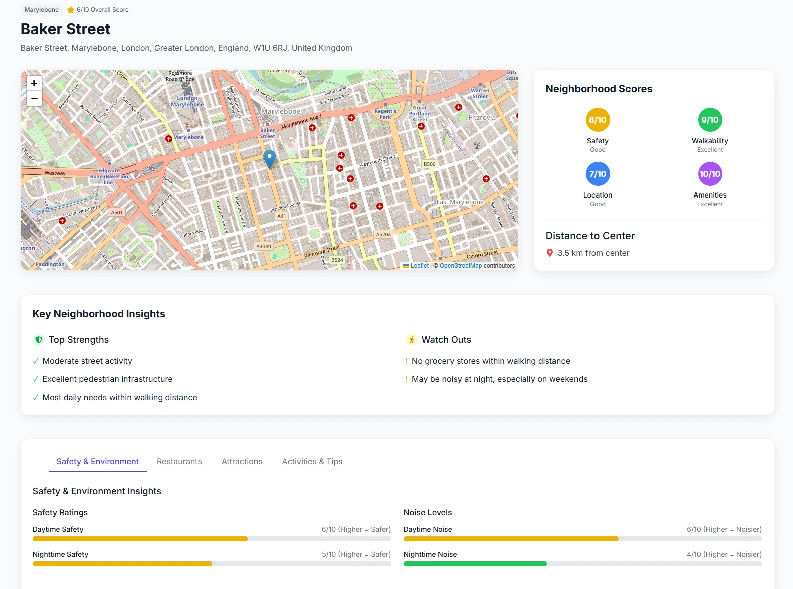 LocationInspector - Know the neighborhood before you book